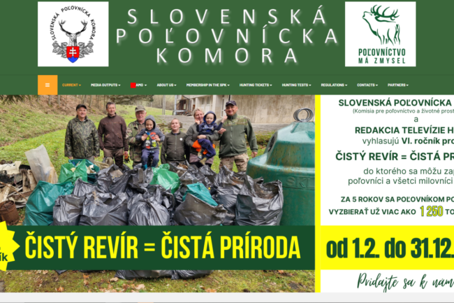 Slovakia’s mega ”Clean Hunting Ground = Clean Nature” project enters ...